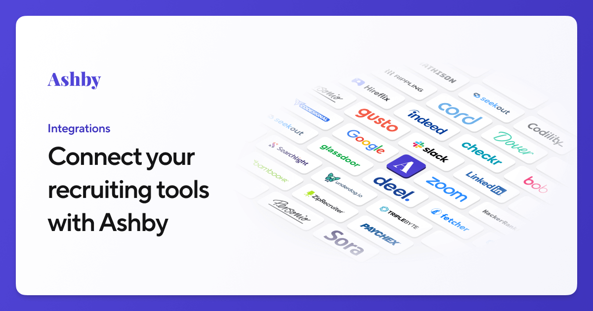 Integrations | Ashby